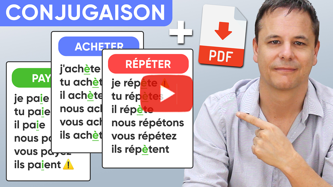 Présent de l'indicatif 1er groupe | Français avec Pierre